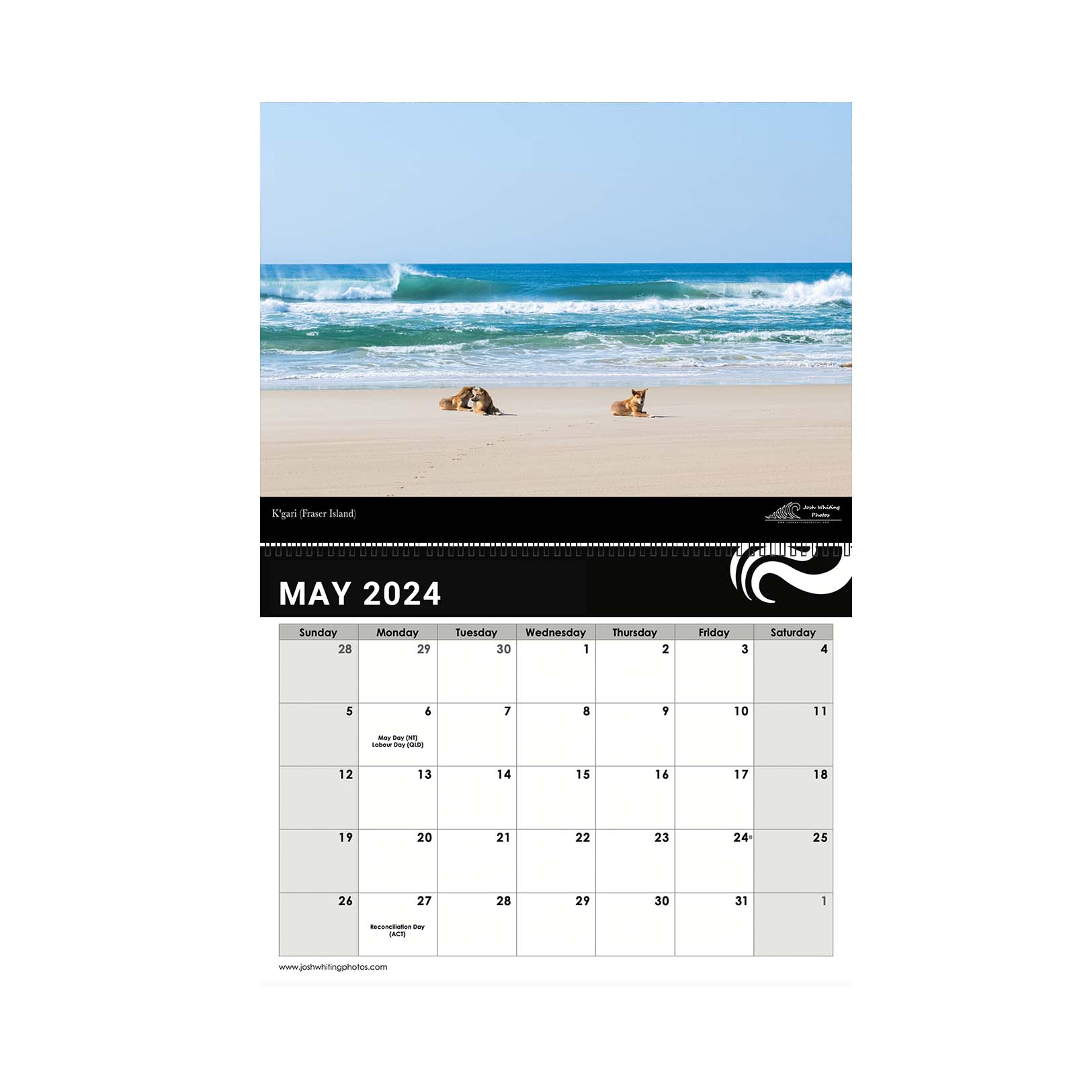 2024 Wall Calendar - Large wall Calendar - Australia Wall Calendar ...