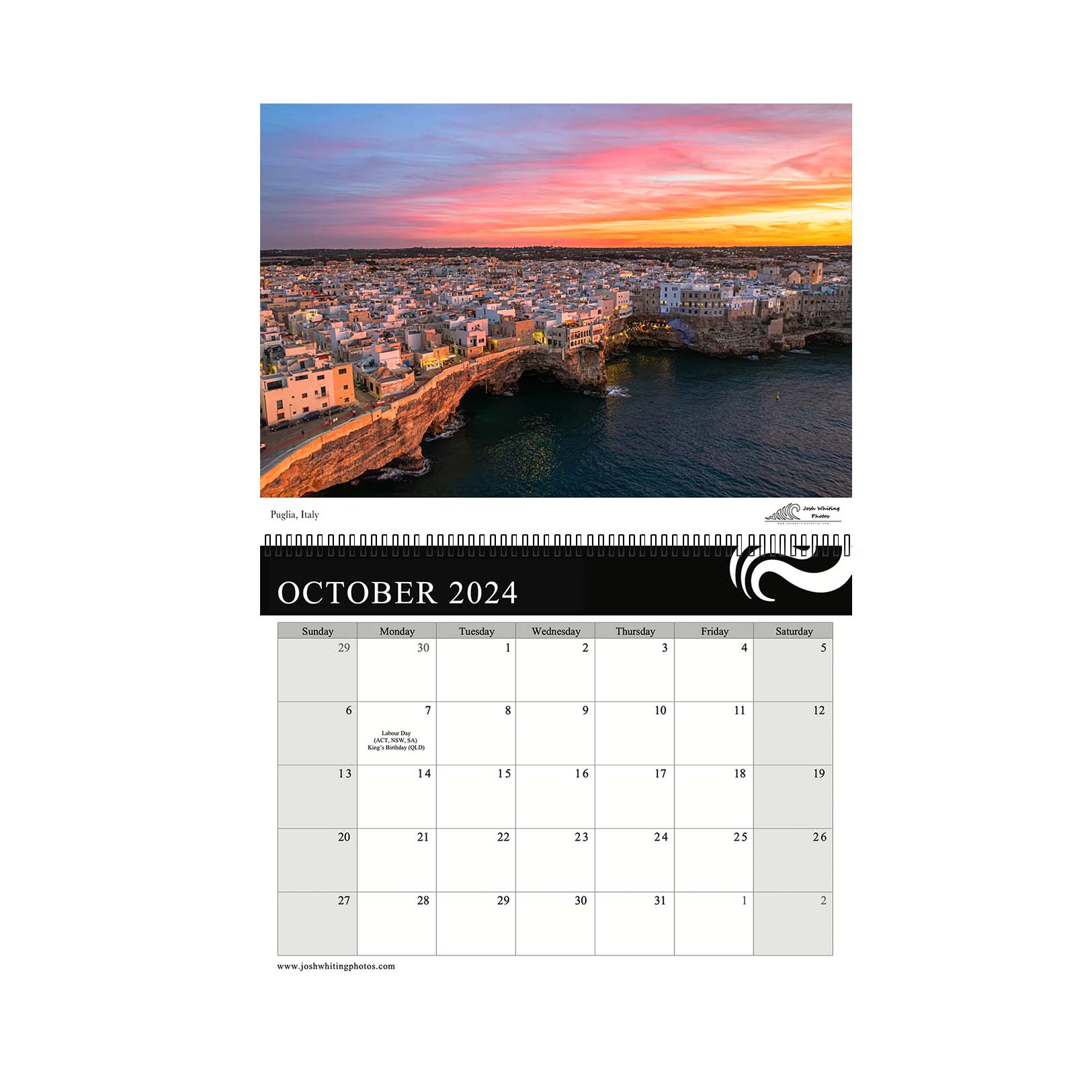 2024 Europe Wall Calendar - Coastal Calendar - Buy Calendars Online ...