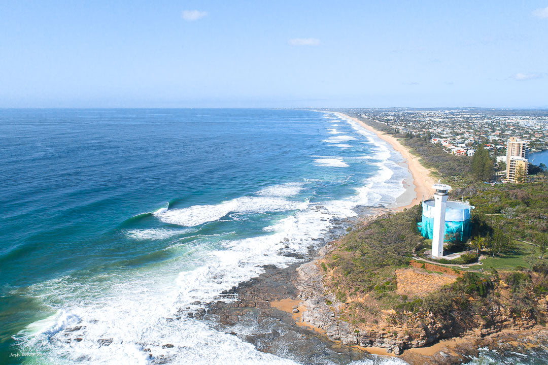 Single Peak Wave - Point Cartwright - Beach House Art - Modern Coastal ...