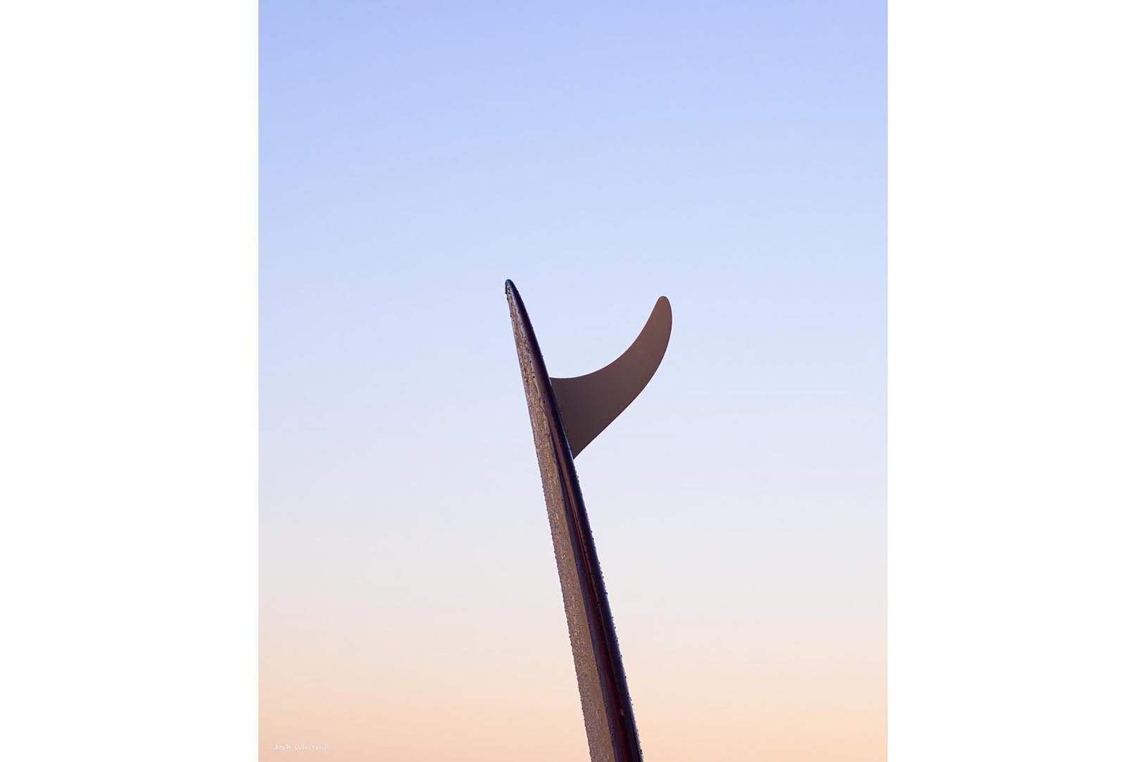Single Fin Mal | Minimalist Surf Wall Art | Sunrise Photography Print ...
