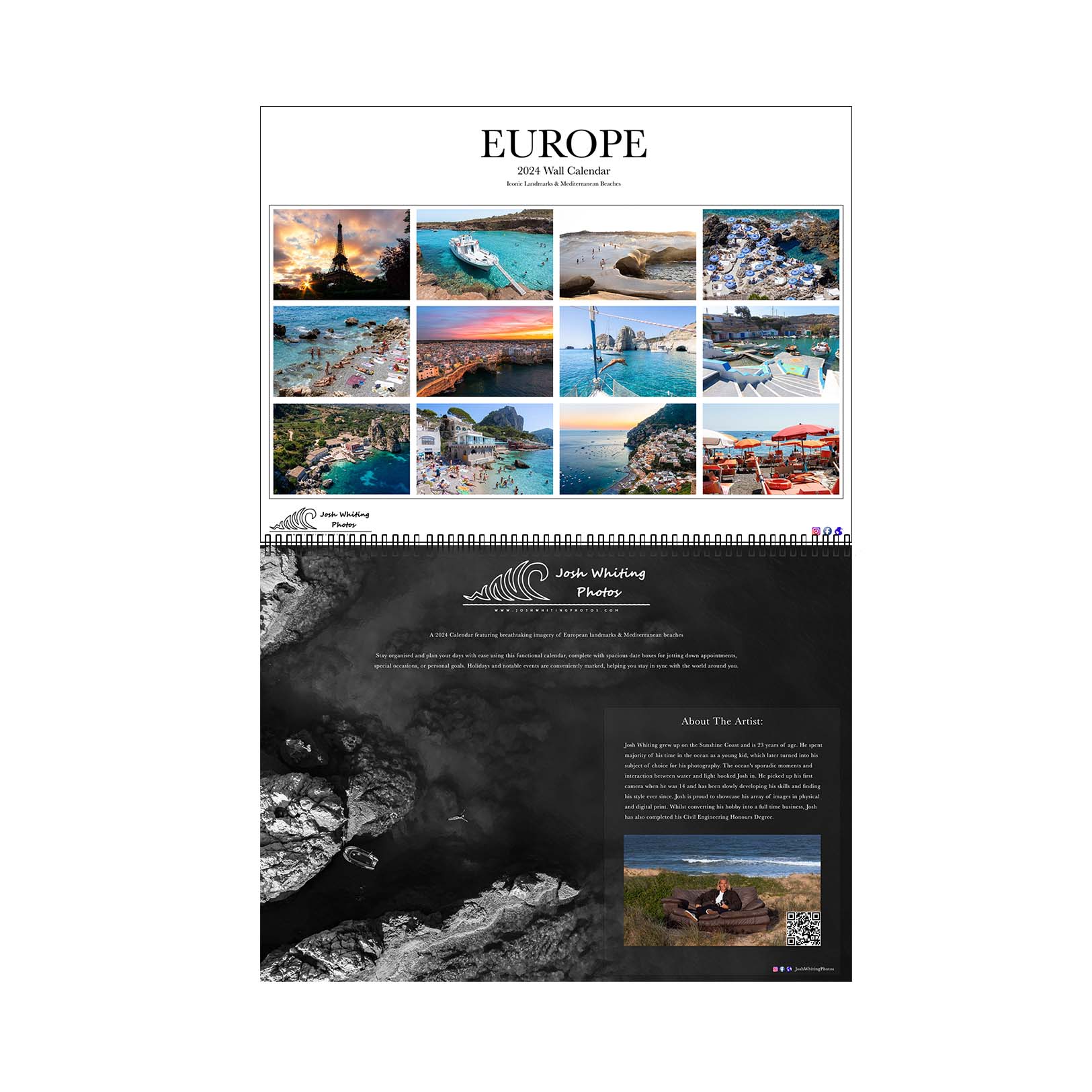 2024 Europe Wall Calendar - Coastal Calendar - Buy Calendars Online ...
