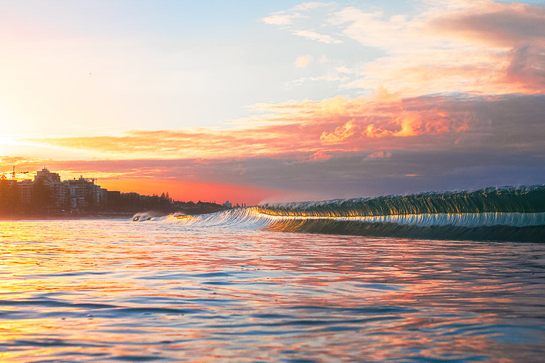 Mooloolaba main beach surf print - Surf Club - Sunshine Coast Prints ...